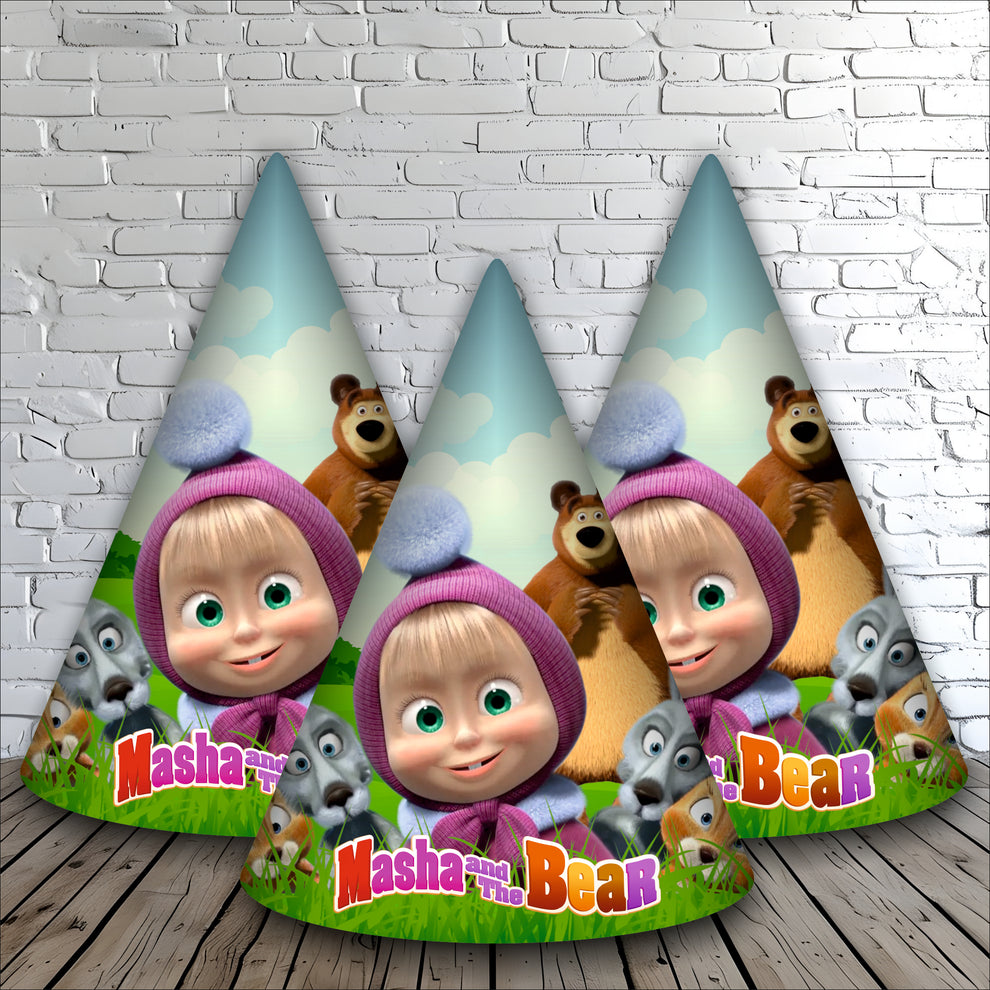 Masha Party Caps | Party Hats for Girls & Kids – Party Baazaar